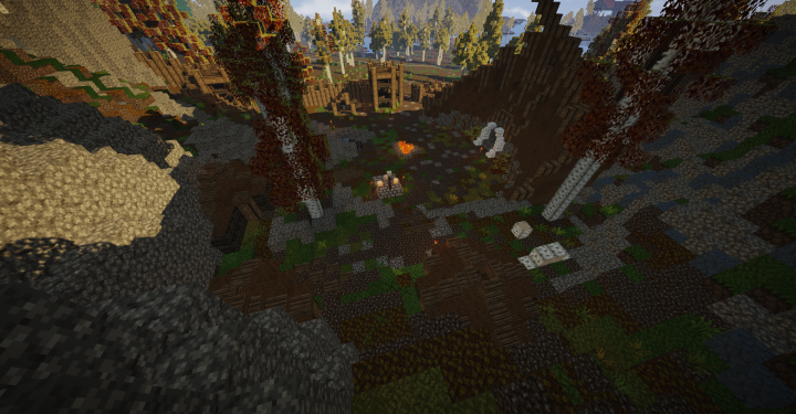 Largashbur, Orc stronghold, full interior (Skyrim TES) Minecraft Map