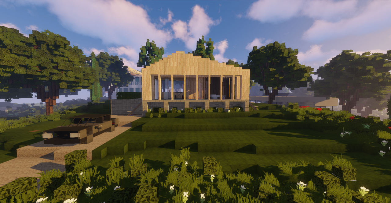 Small Modern Cabin Minecraft Map