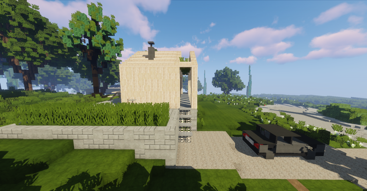 Small Modern Cabin Minecraft Map