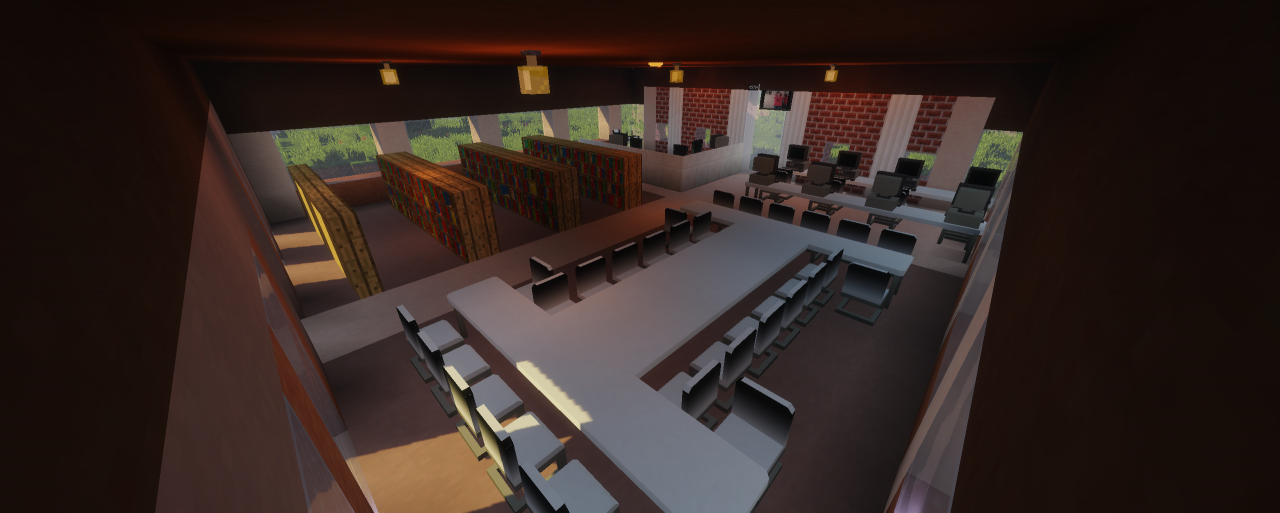 Minecraft MINEcity Library With Mods! Minecraft Map