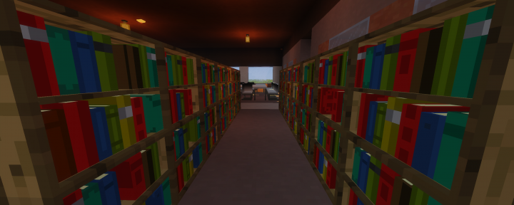Minecraft MINEcity Library With Mods! Minecraft Map