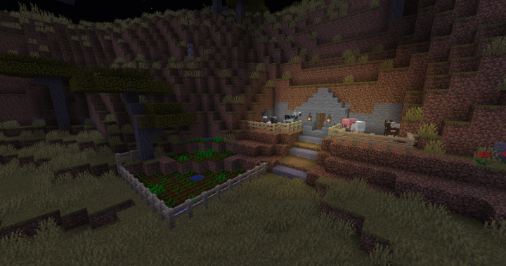 1.14 Survival Underground/Mountain House Minecraft Map