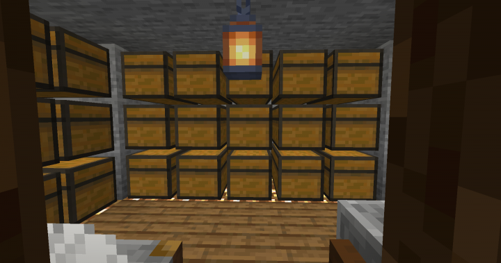 1.14 Survival Underground/Mountain House Minecraft Map