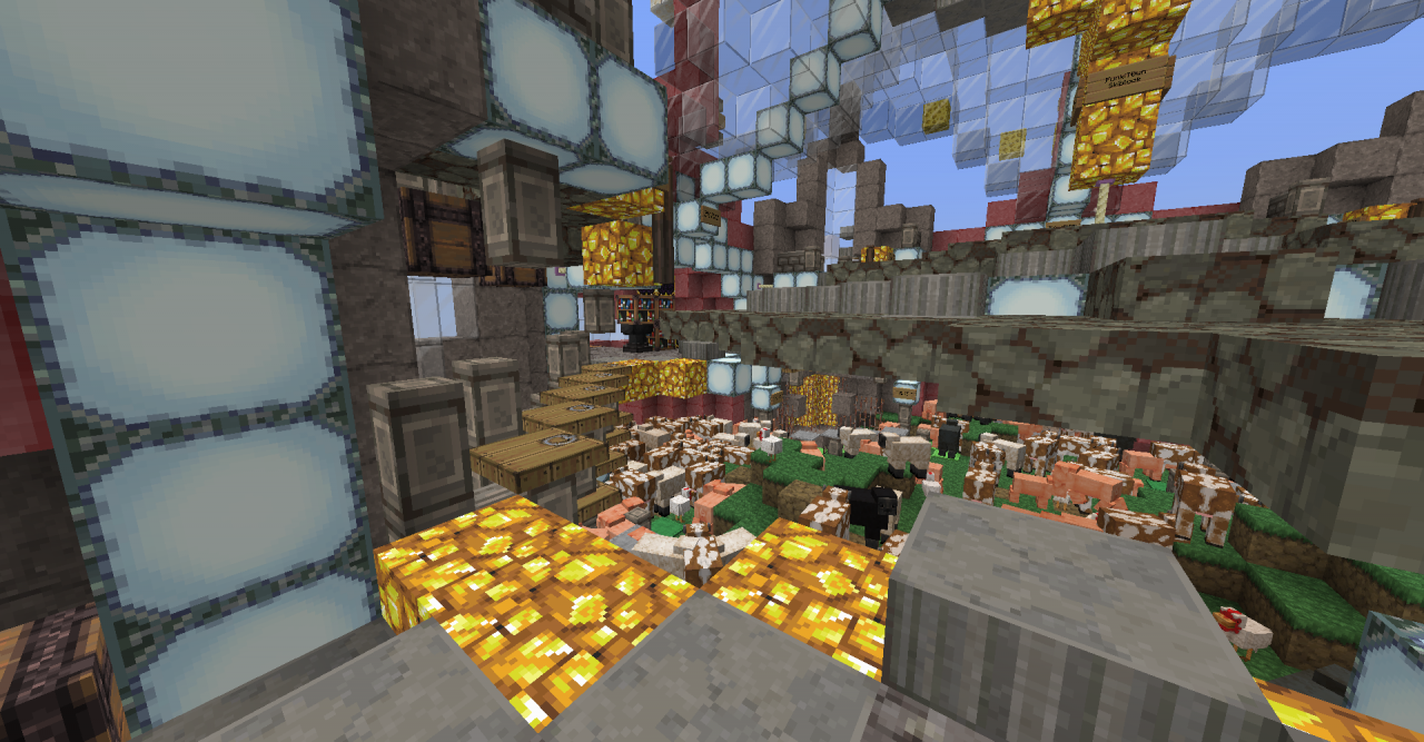 Futuristic Skyblock Spawn / HUB Minecraft Map