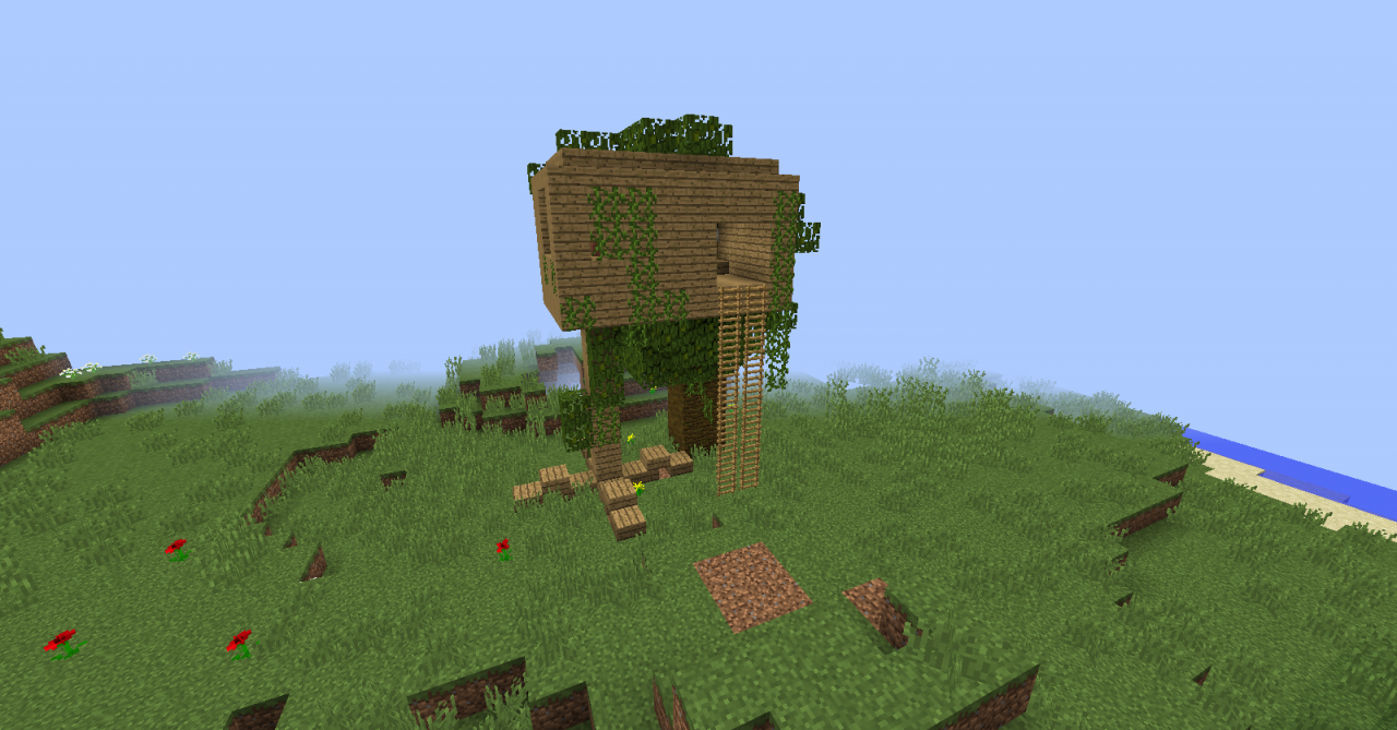 Creepy Rundown Tree House Minecraft Project