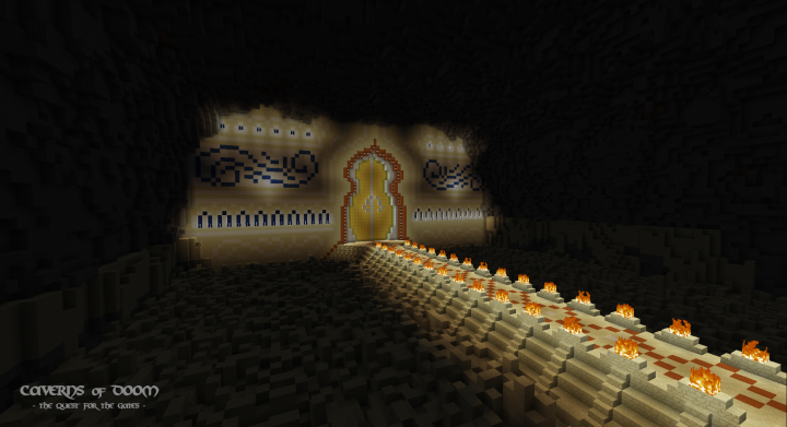 Caverns of Doom: The Quest for the Gates (Adventure Map) Minecraft Map