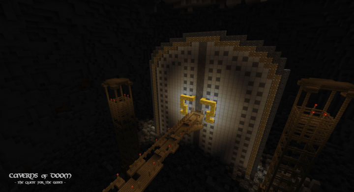 Caverns of Doom: The Quest for the Gates (Adventure Map) Minecraft Map
