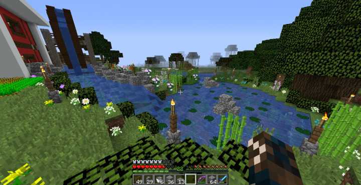 The Pond by the Barn Minecraft Map
