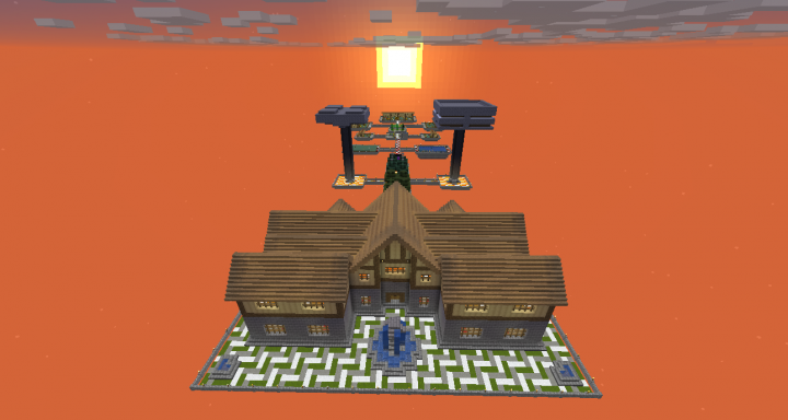 Skyblock Survival Build Minecraft Map