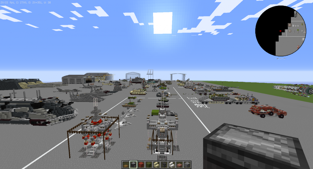 My vehicle, mostly military vehicles Minecraft Map