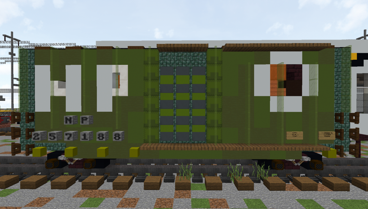 Northern Pacific hi-Cube Boxcar 40ft Minecraft Map