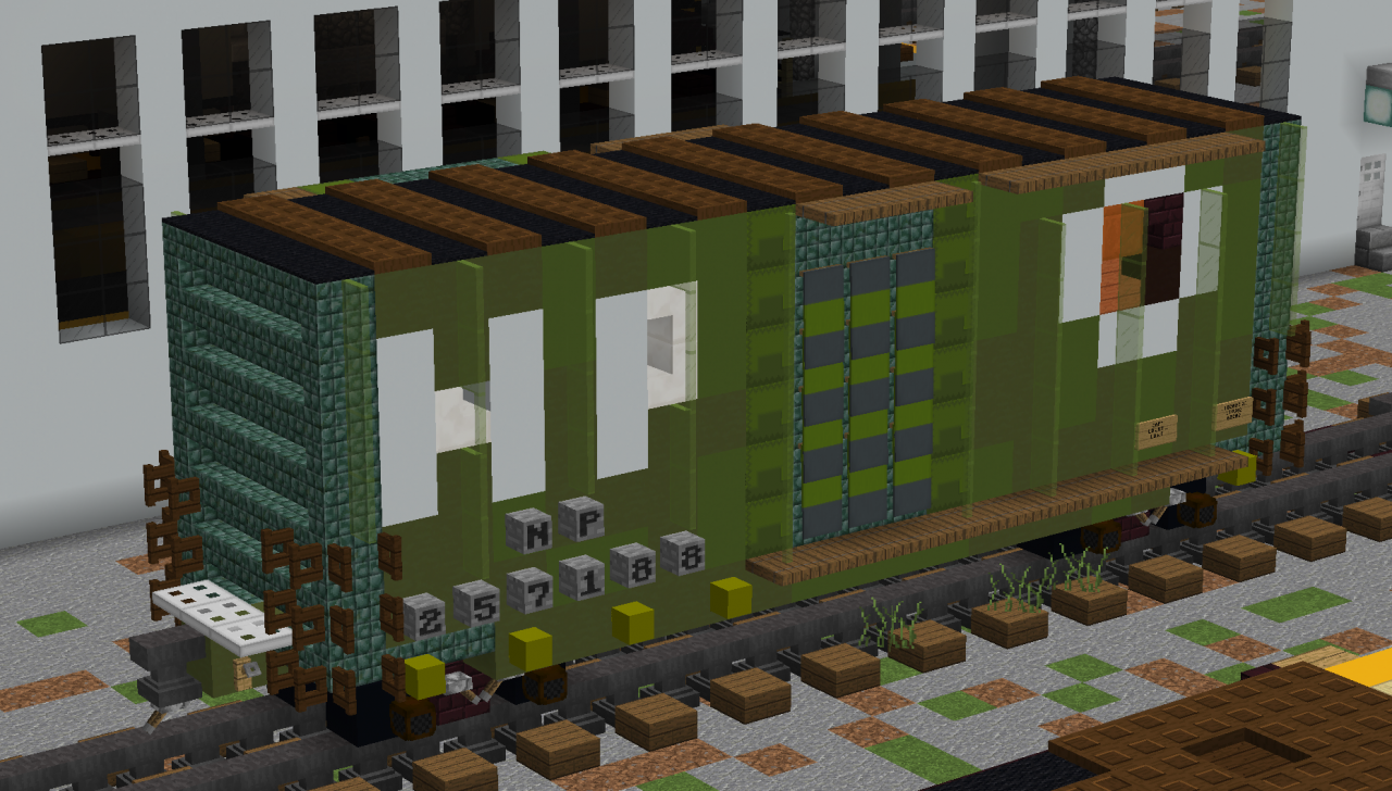 Northern Pacific hi-Cube Boxcar 40ft Minecraft Map