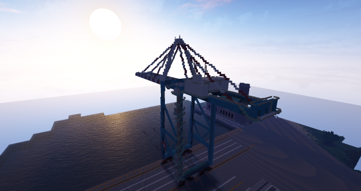 [1.5:1] STS Gantry Port Crane Minecraft Map