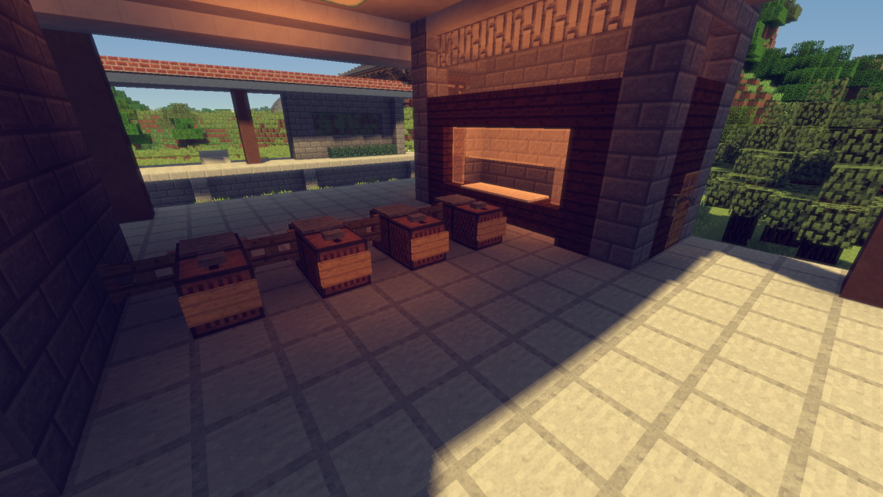 Country-style station Minecraft Map