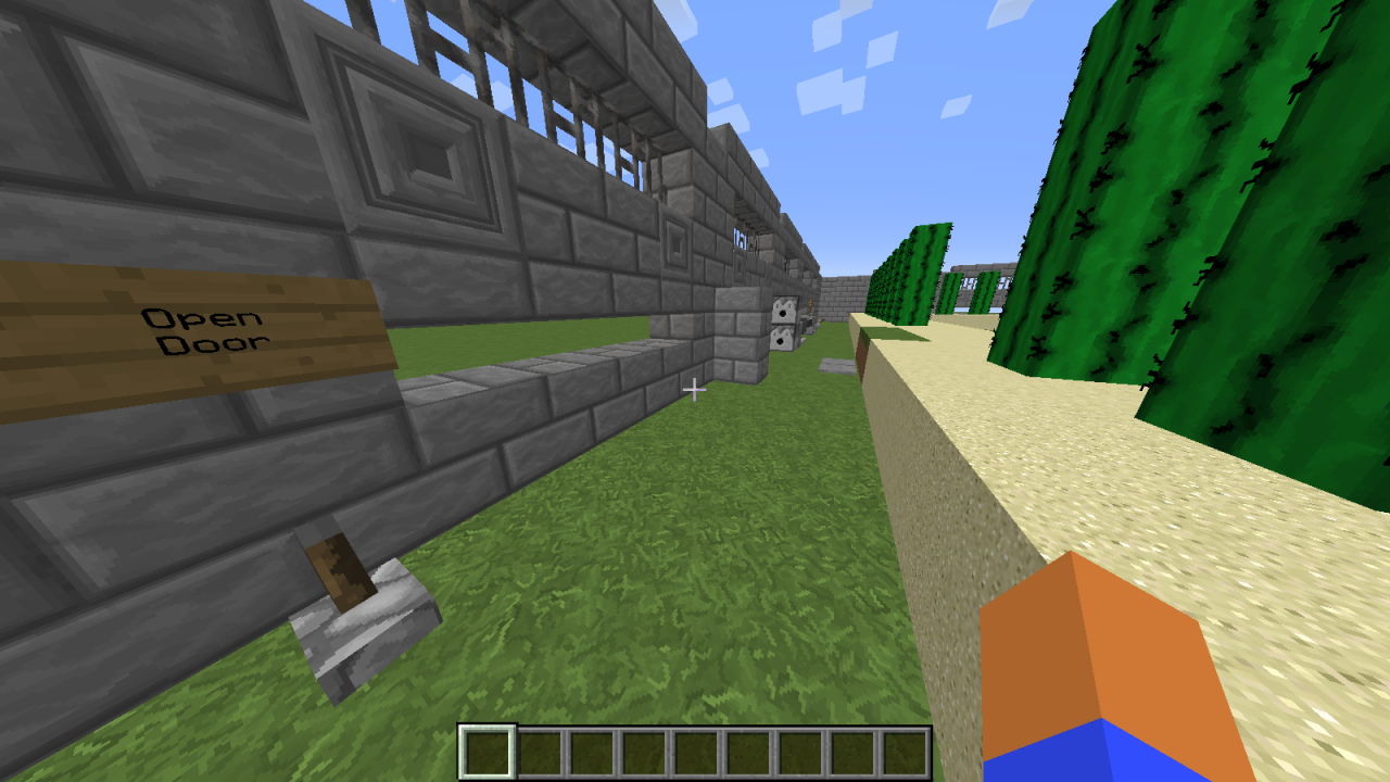 Minecraft House with a Moat and Other Defenses Minecraft Map
