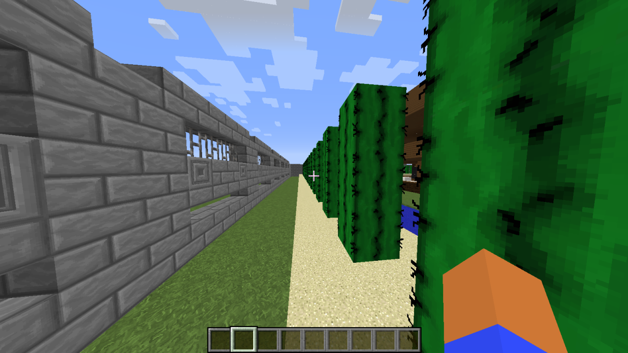 Minecraft House with a Moat and Other Defenses Minecraft Map