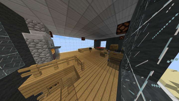 Cliff Side House in the Desert. Minecraft Map