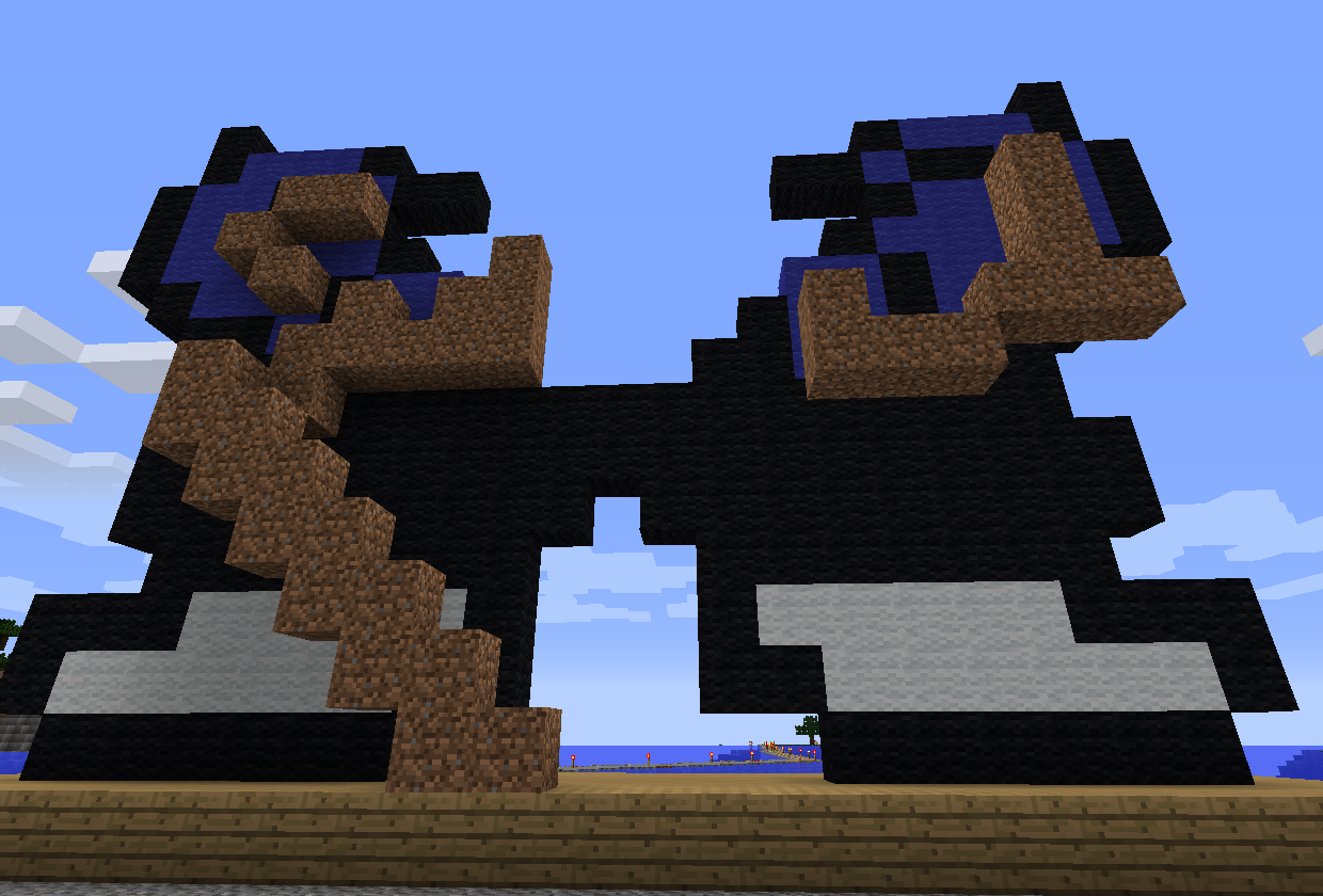 Sans Pixel Art Minecraft Map