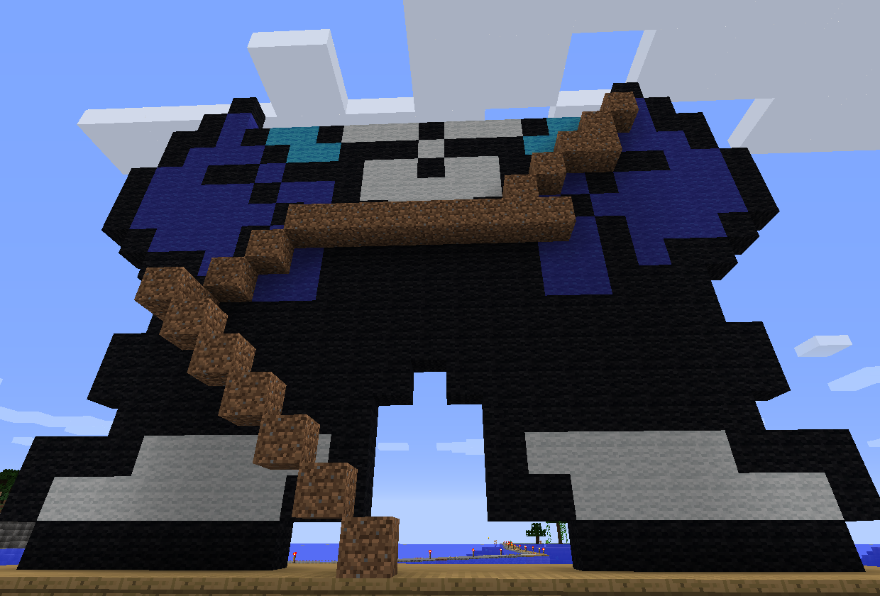 Sans Pixel Art Minecraft Map