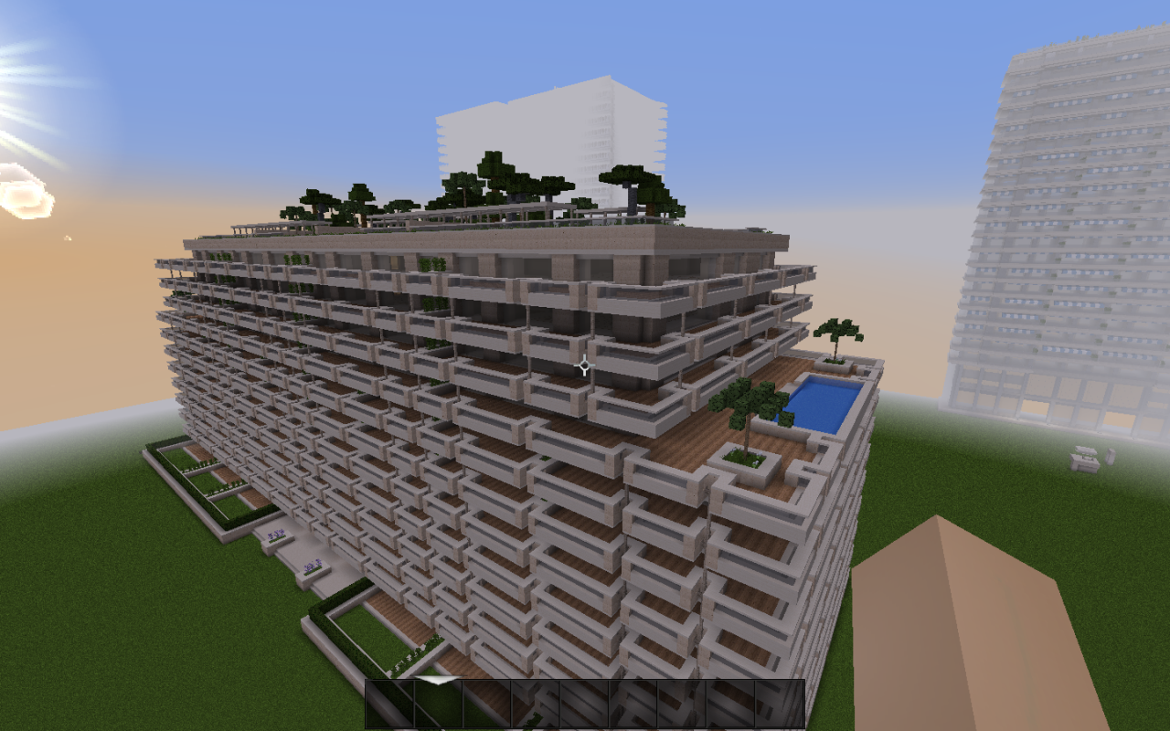 Luxury Apartment Building in Monaco Minecraft Map