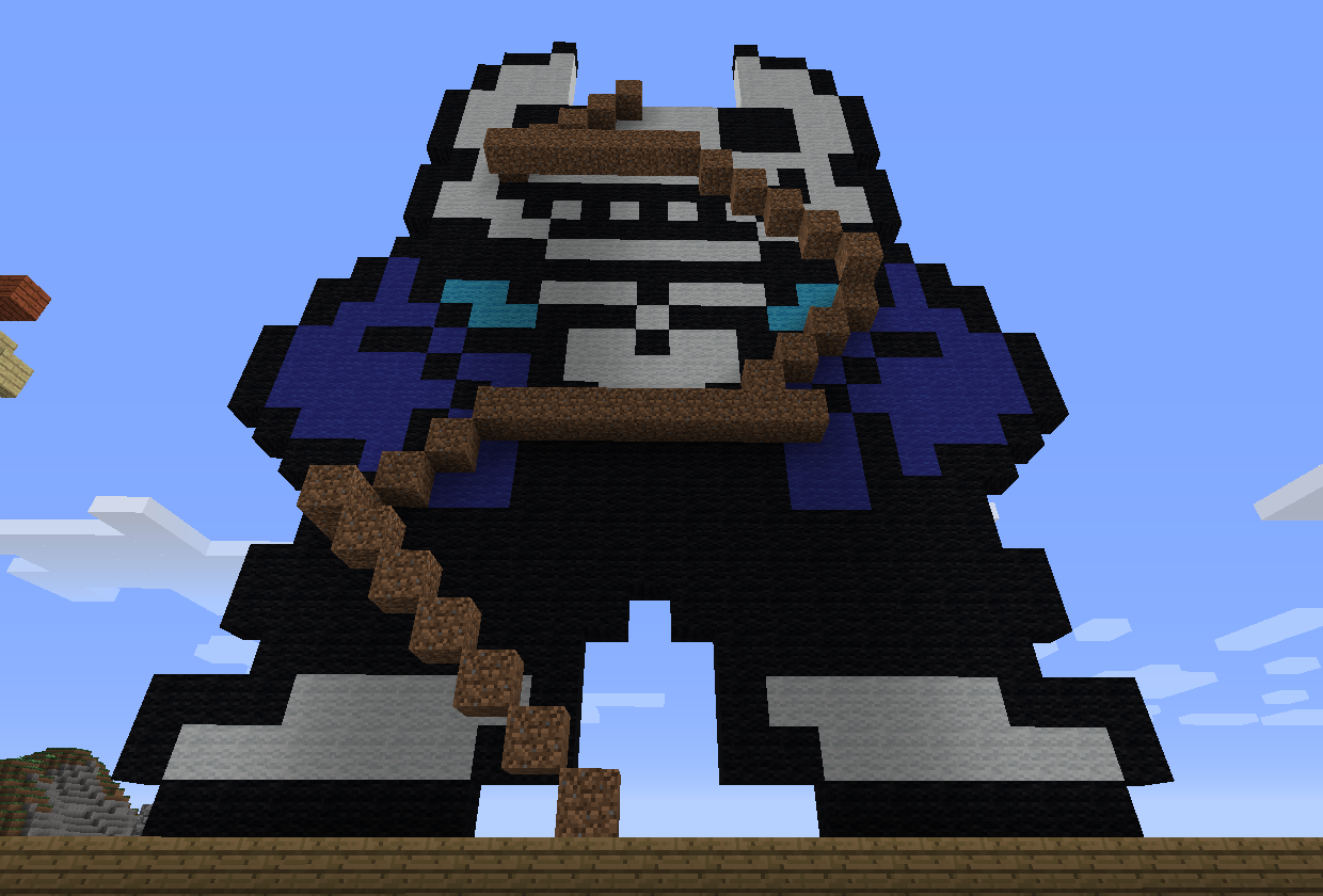 Sans Pixel Art Minecraft Map