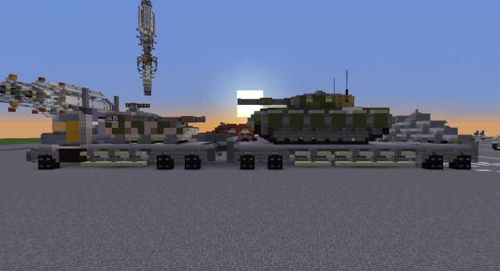 My vehicle, mostly military vehicles Minecraft Map