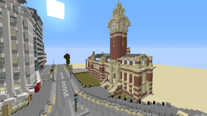 [W.I.P] Bournemouth, Christchurch Road (UK) Minecraft Map