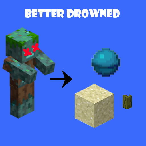 Better Drowned Datapack (v1.4) Minecraft Data Pack