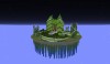 Futuristic/Fantasy Skyblock build Minecraft Map