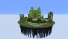 Futuristic/Fantasy Skyblock build Minecraft Map