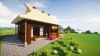 Japanese style tea house with thatched roof Minecraft Map
