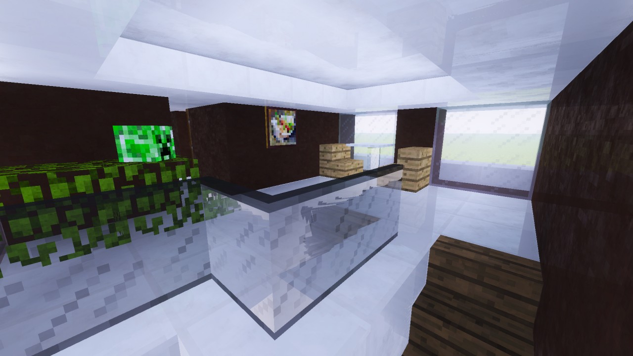 Modern house with interior Minecraft Map