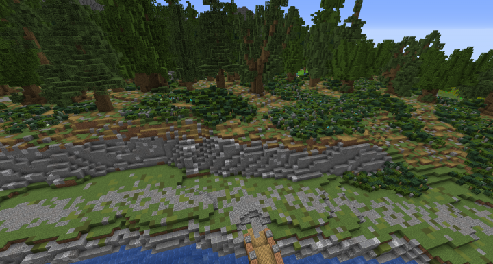 Playing with some custom terrain Minecraft Map
