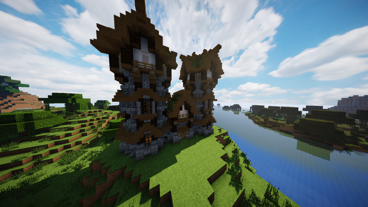Small double tower building Minecraft Map