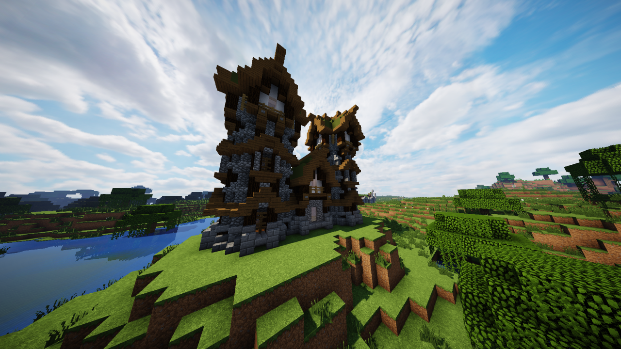 Small double tower building Minecraft Map