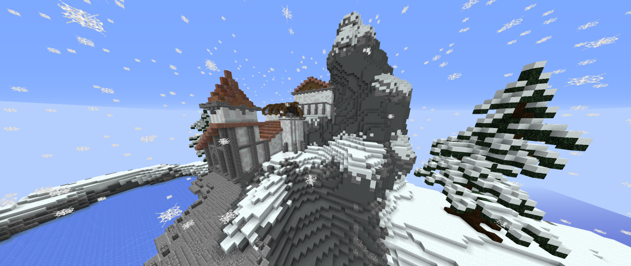 Flying Snow Island Minecraft Map