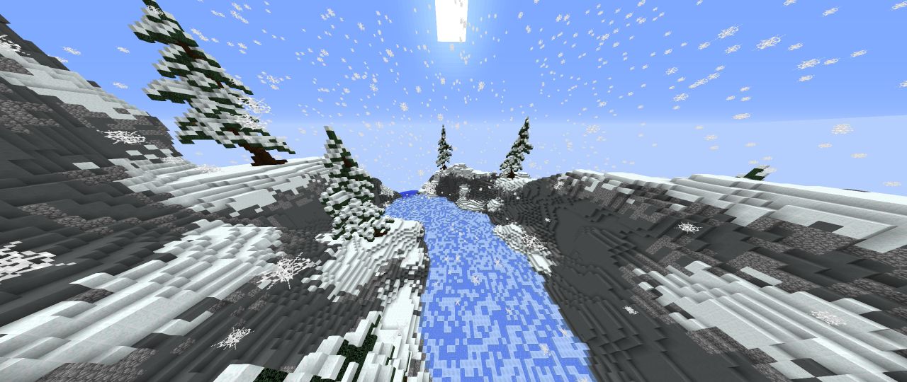 Flying Snow Island Minecraft Map
