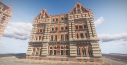 Square castle walls Minecraft Project