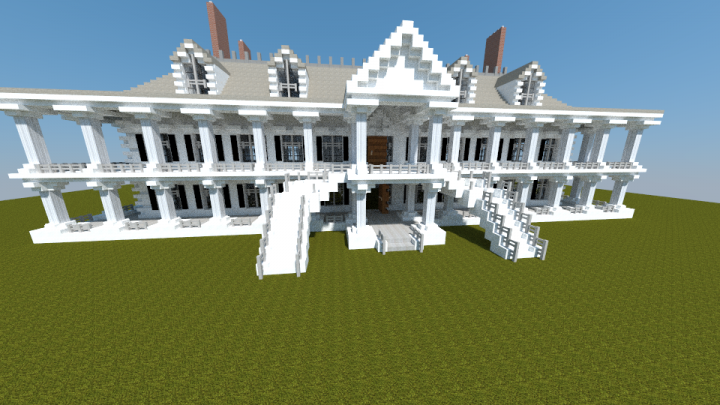 A fictional plantation style home Minecraft Map