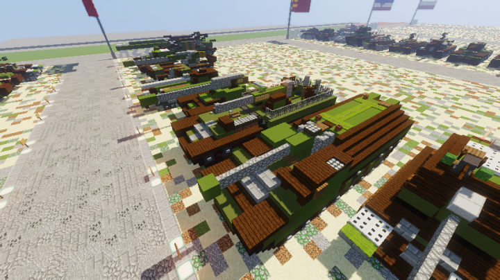 Every Soviet Tank ever made (136 Vehicle models) Minecraft Map