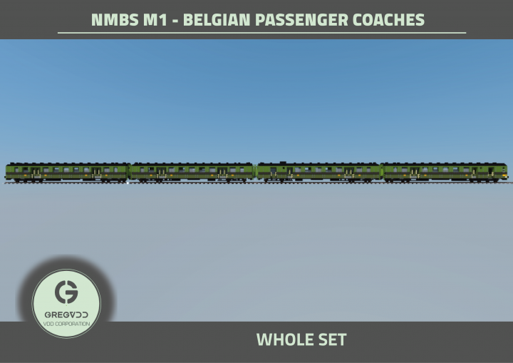 NMBS M1 - Belgian passenger coaches Minecraft Map