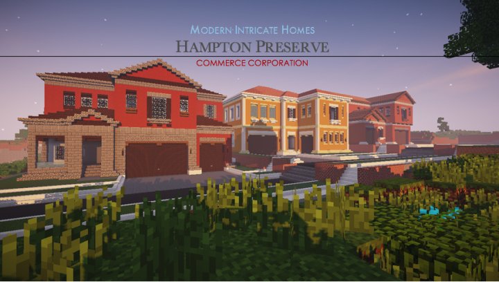 Modern Intricate Homes - Hampton Preserve Minecraft Map