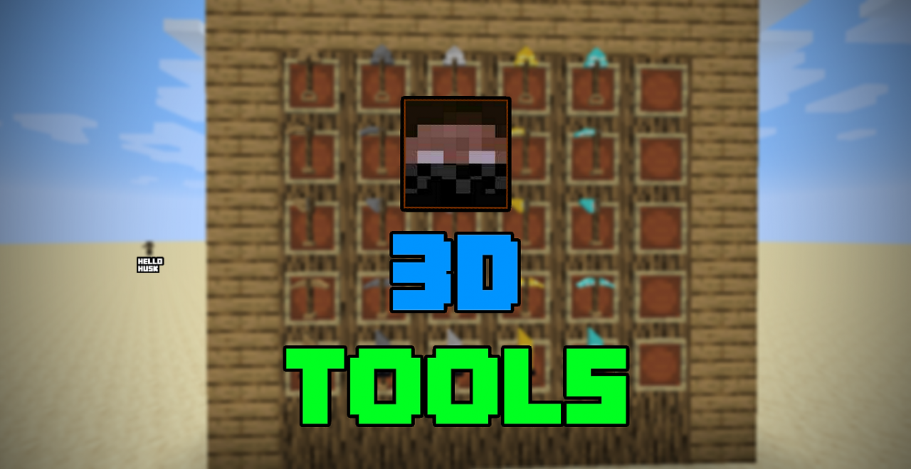 [1.14] SheriffHerobrine's 3D Tools v1.0 Minecraft Texture Pack