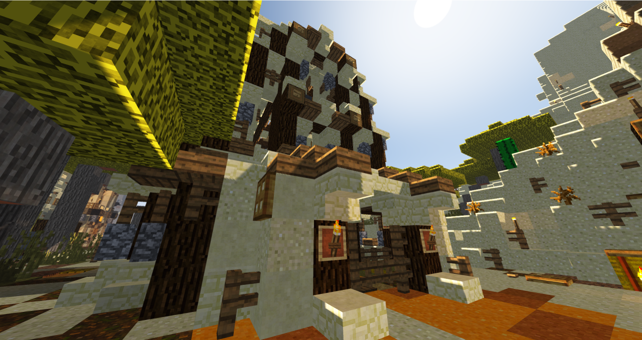 Sandstone | Stable Spawn | House Minecraft Map