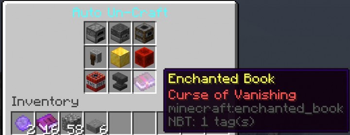 Auto Crafting with Custom Crafting-Recipes Minecraft Data Pack