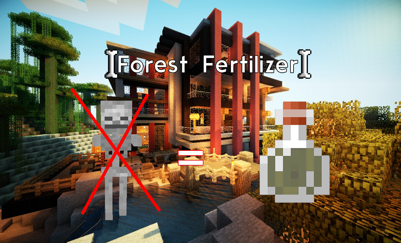 Forest Fertilizer Minecraft Mod
