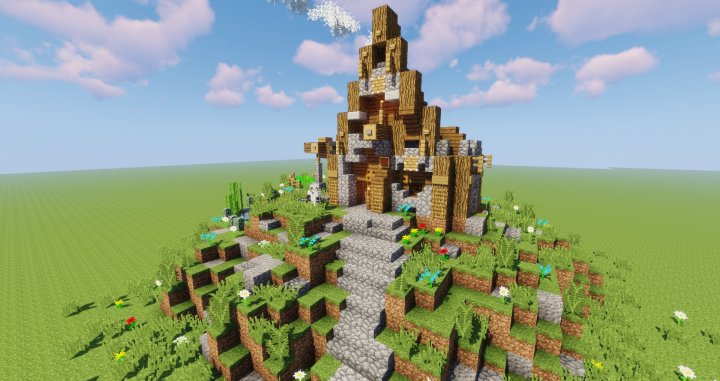 Comfy medieval hill home! Minecraft Map