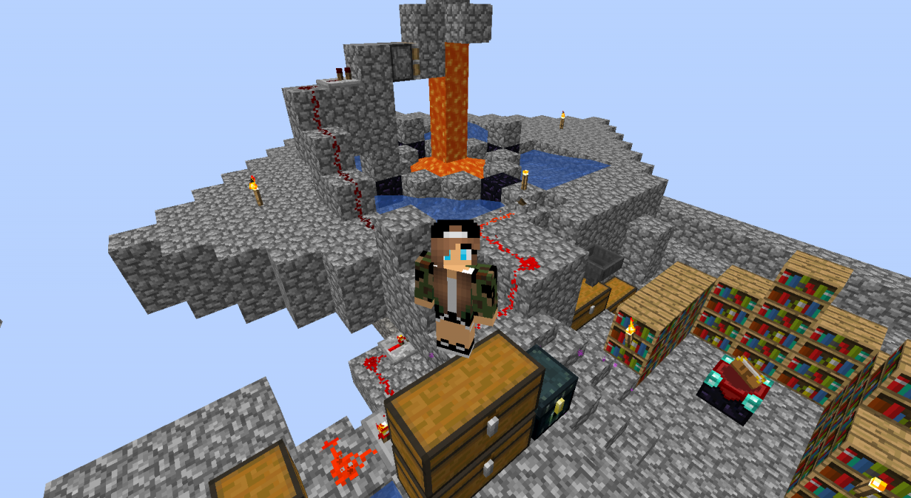 Almost Automatic Redstone Cobble Generator Minecraft Map