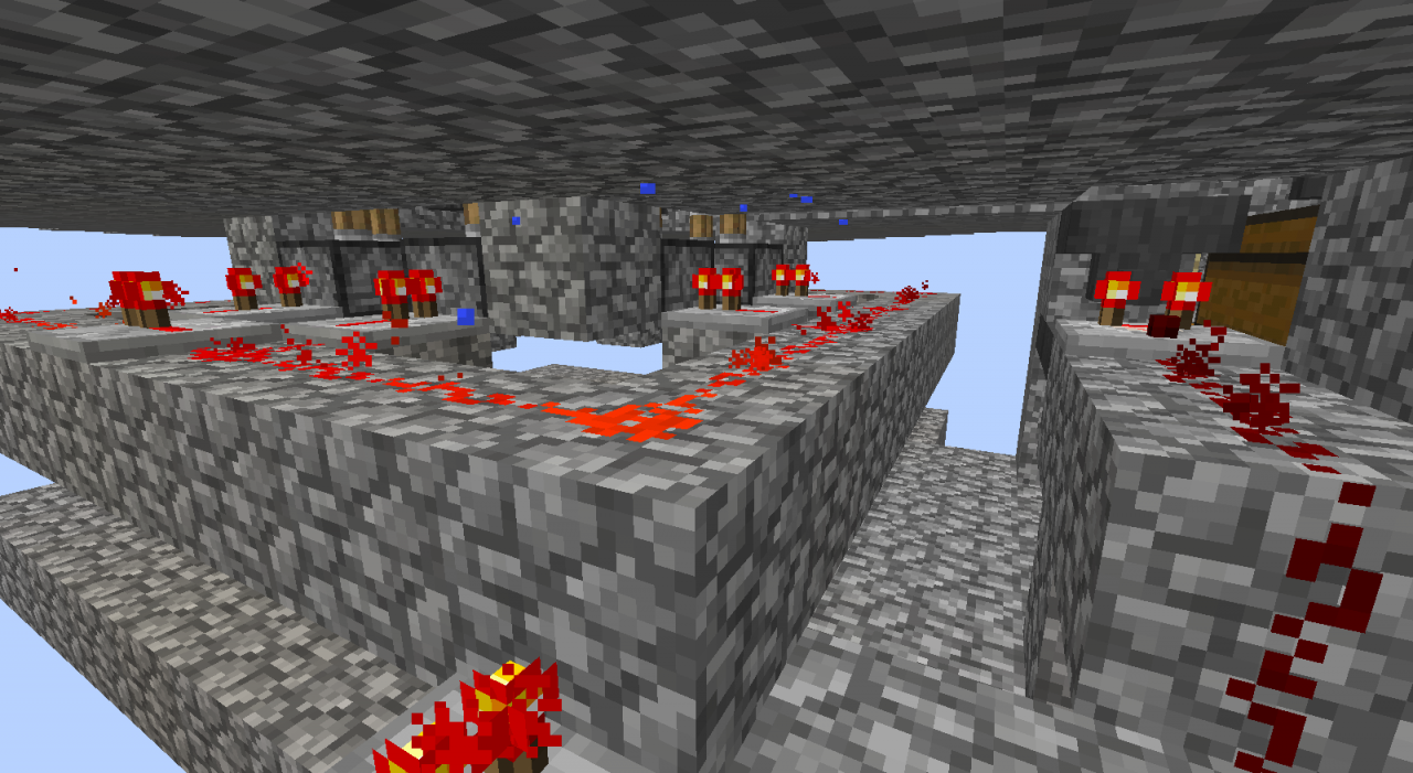 Almost Automatic Redstone Cobble Generator Minecraft Map