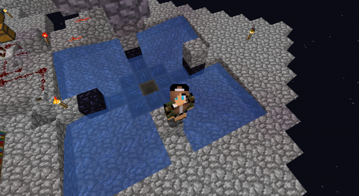 Almost Automatic Redstone Cobble Generator Minecraft Map